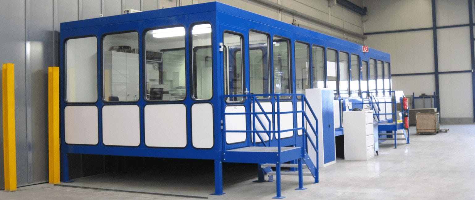 Prefab kantoorunit voor buiten op maat gemaakt