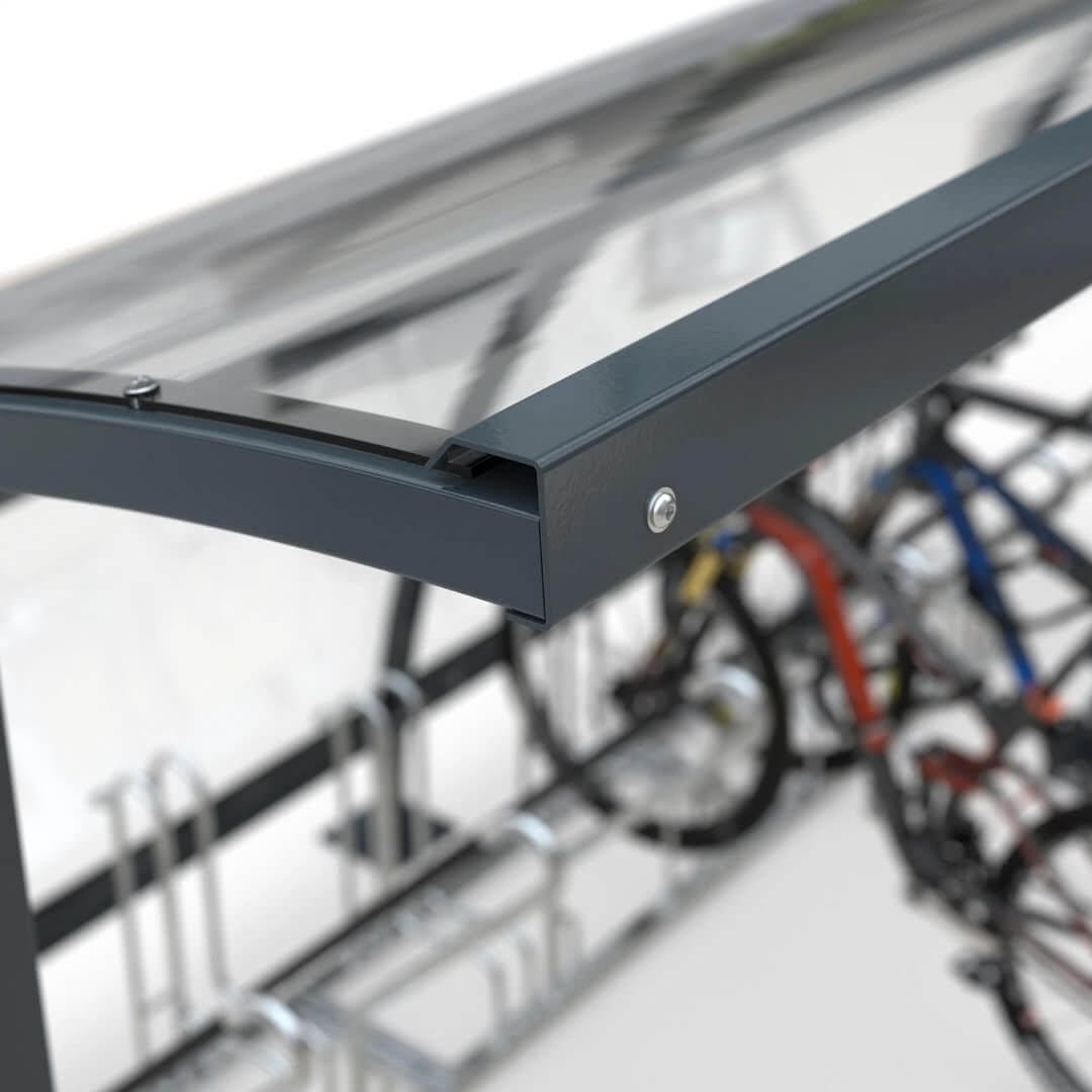 Fietsoverkapping 12 fietsplekken - Bamberg 4x2meter Umfeldt