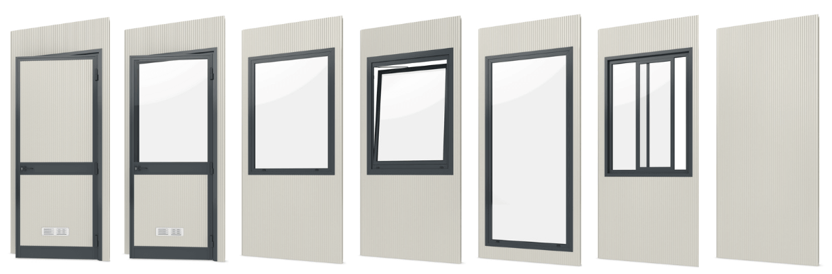 Prefab kantoorunit voor buiten op maat gemaakt